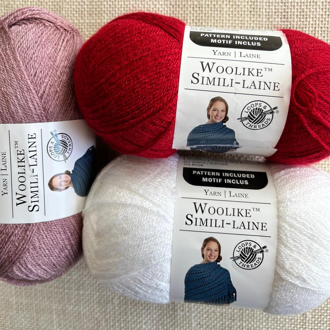 DESTASH! Loops & Threads Simili-laine Yarn - Brand New - 355 Yds ...