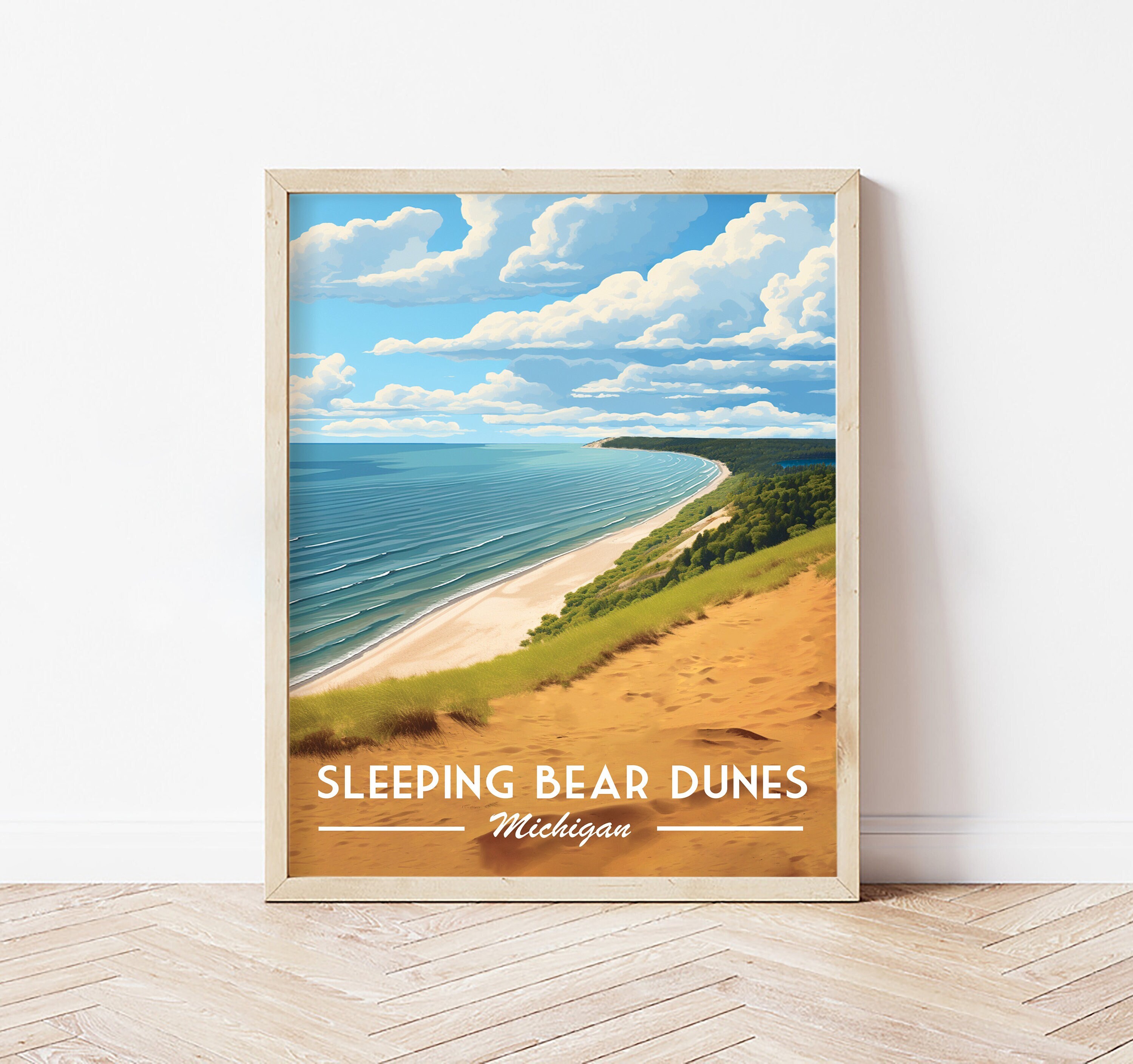 Sleeping Bear Dunes Michigan Print Lake Michigan Michigan Wall Art ...