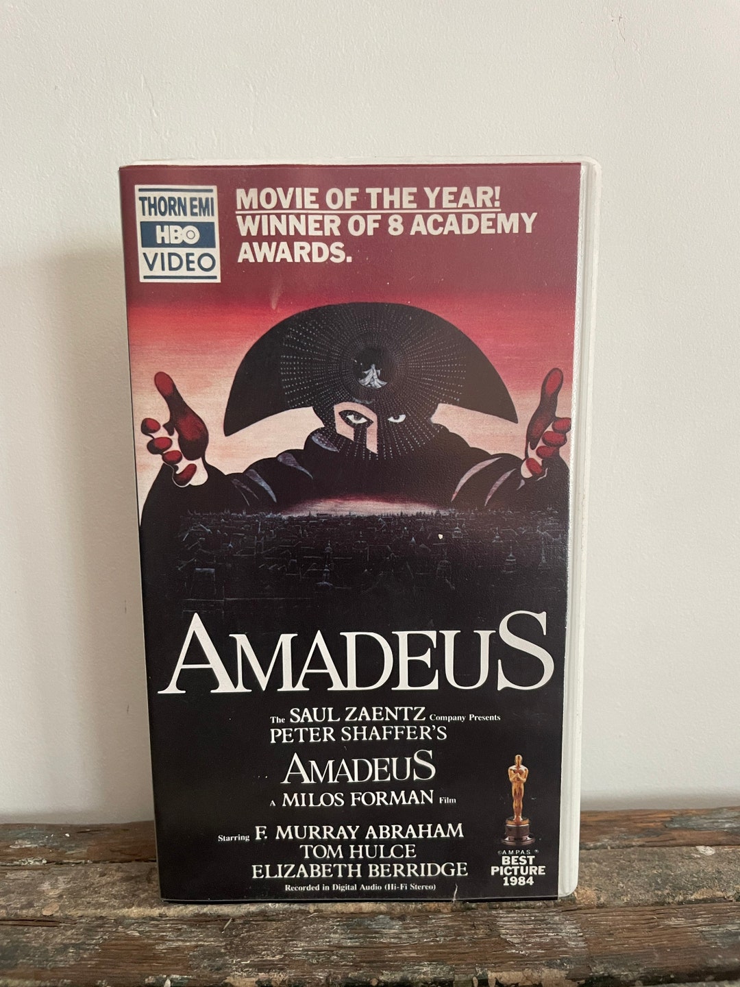 Vintage 1984 Best Picture Amadeus VHS Cassette Tape. Movie of the Year ...