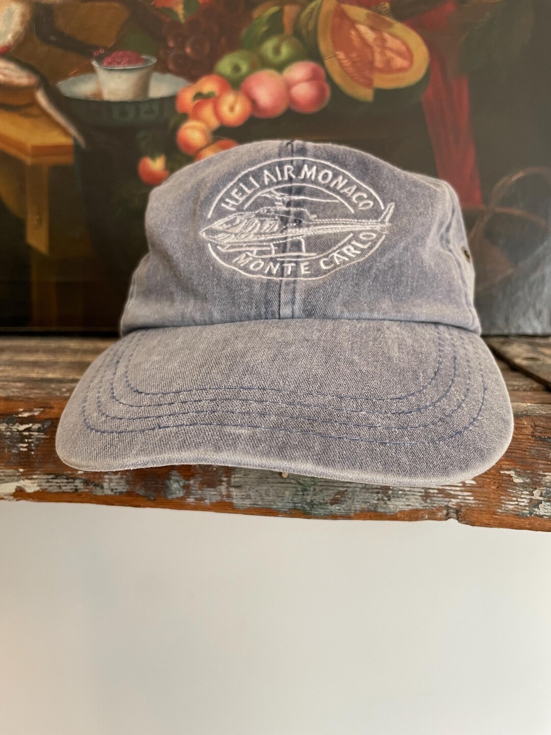 Vintage Heli Air Monaco Monte Carlo Faded Twill Cap. One Size Fits All ...