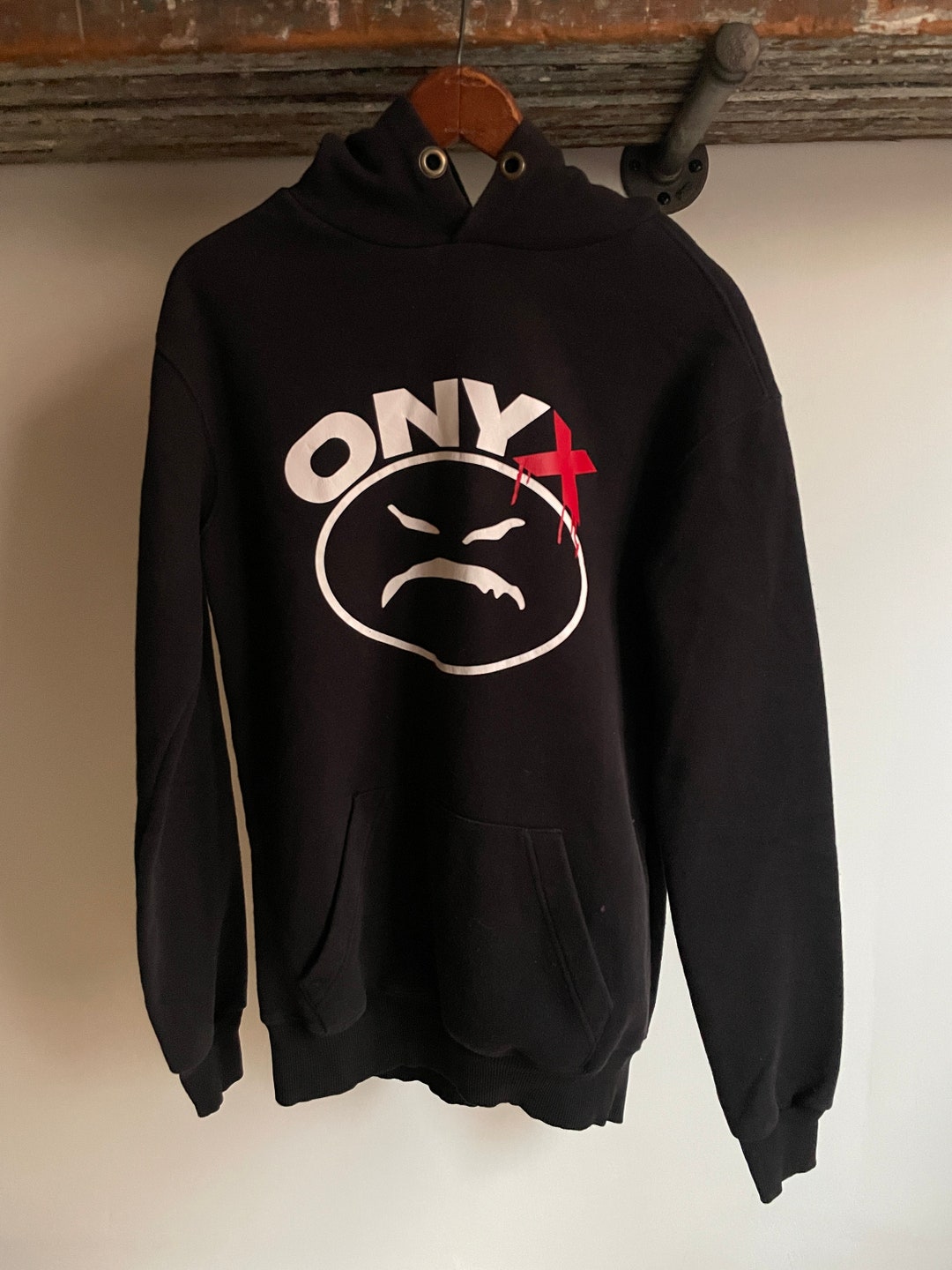 Vintage Onyx 90’s Hip Hop Rap Group Logo Hoodie. Size Small. Made in ...