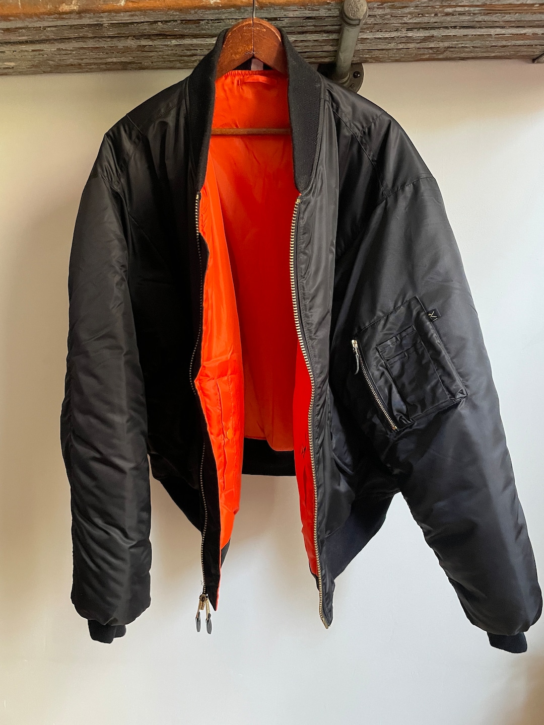 Vintage 2000s Rothco MA-1 Air Force Reversible Bomber Jacket. Size XL ...