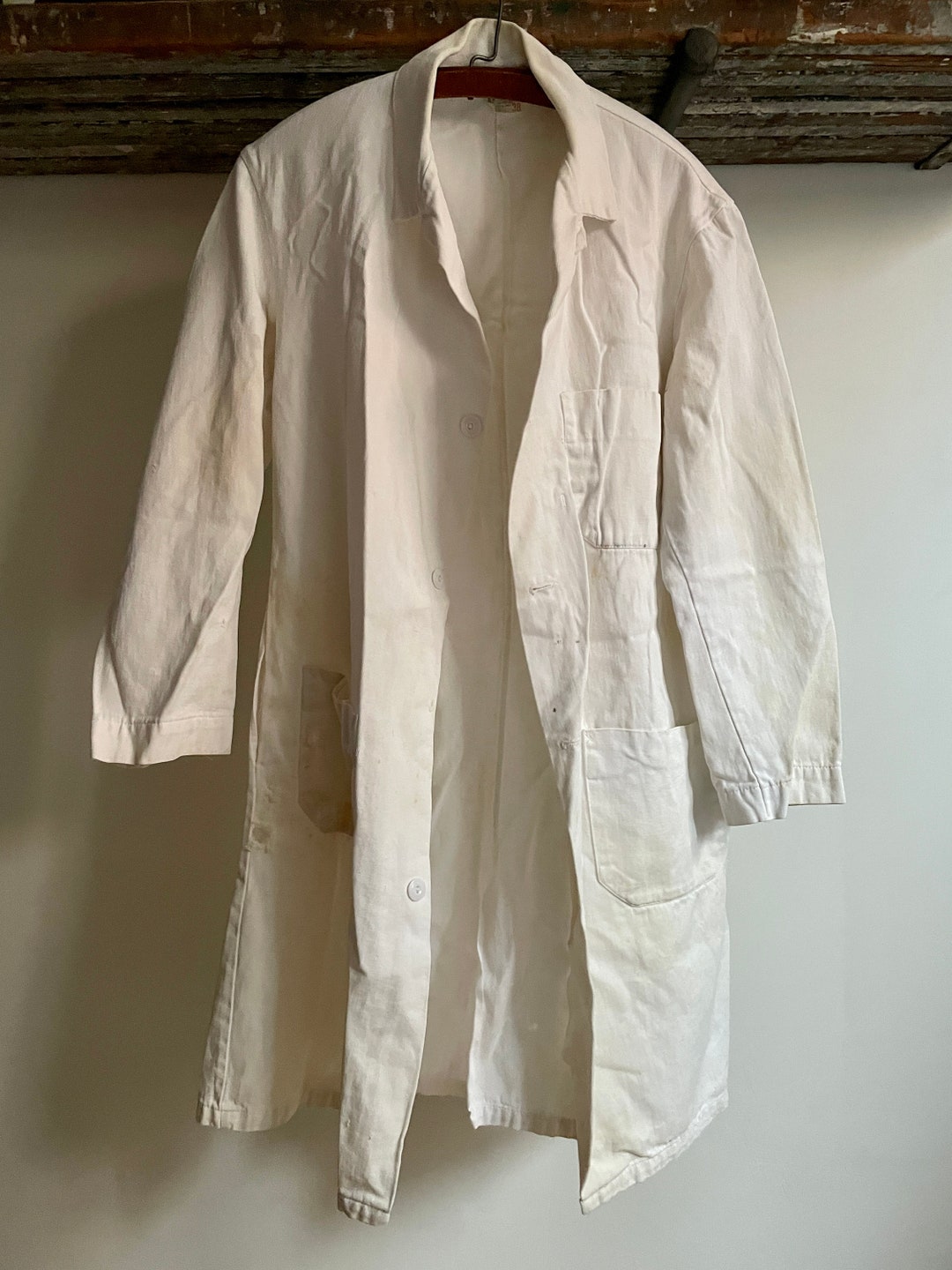 Vintage 1950s Fashion Seal Uniforms Lab Coat. Size 38 Large - Etsy