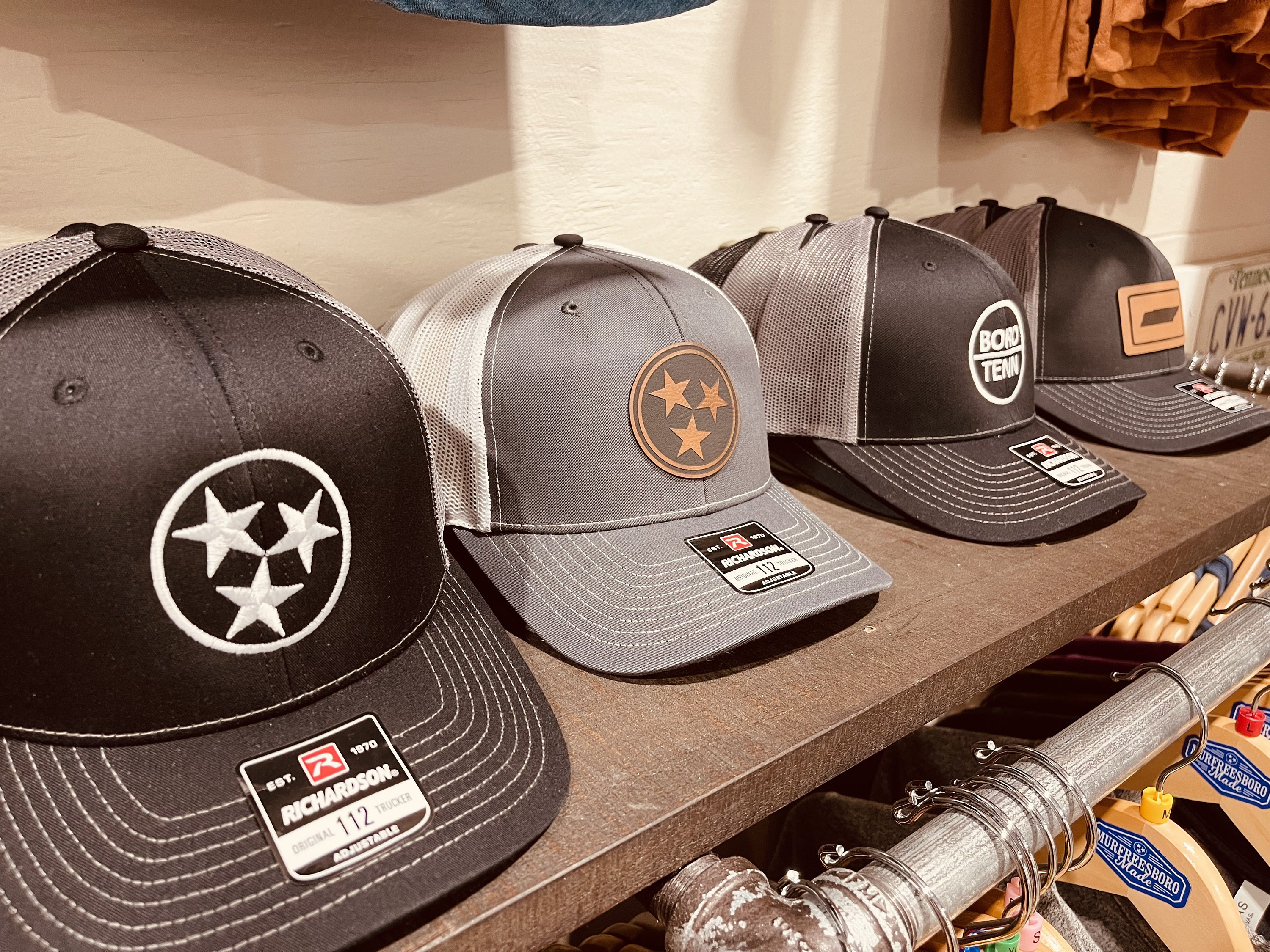 Leather Patch Tennessee Tri Star Hat - Etsy