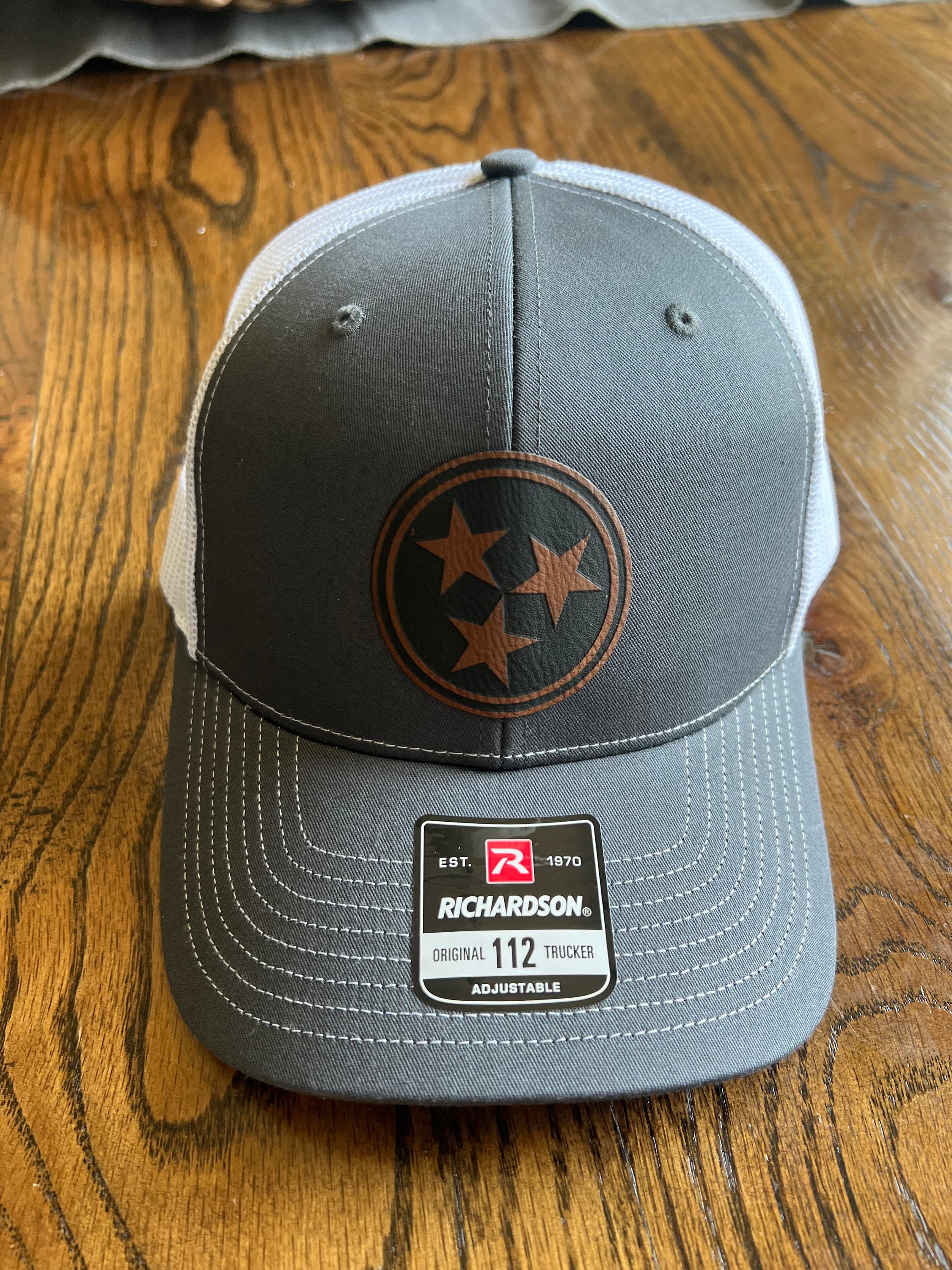 Leather Patch Tennessee Tri Star Hat - Etsy