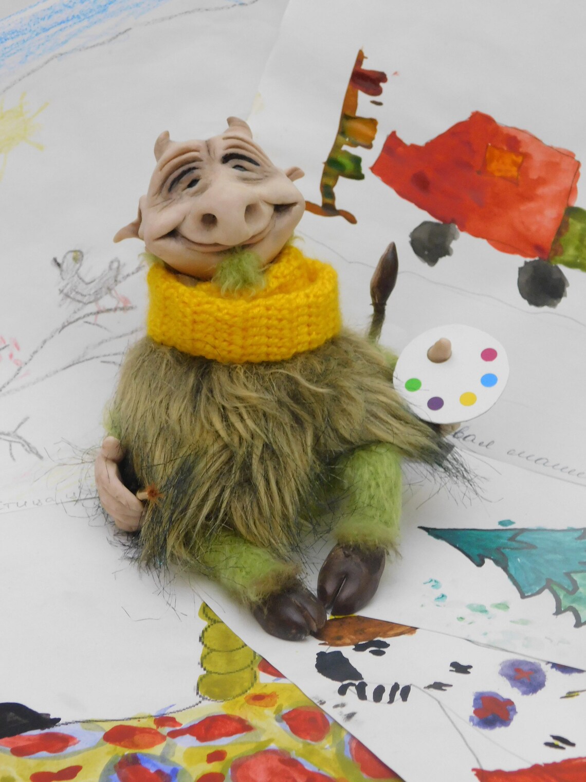 Imp artist interior toy handmade toy | Etsy