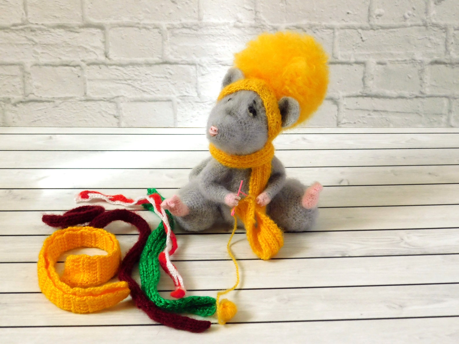 Mouse needlewoman forest animal soft toy mouse amigurumi | Etsy