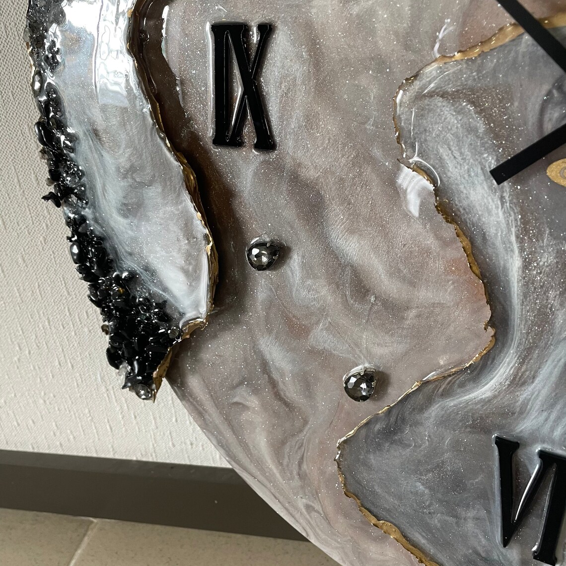 Large Wall Clock in an Unusual Shape. Clock for Home: Kitchen | Etsy