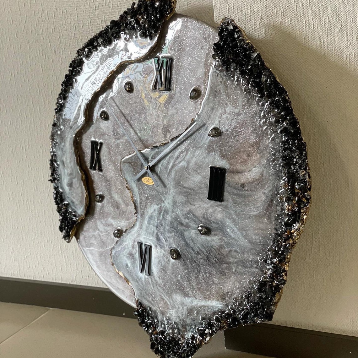 Large Wall Clock in an Unusual Shape. Clock for Home: Kitchen | Etsy