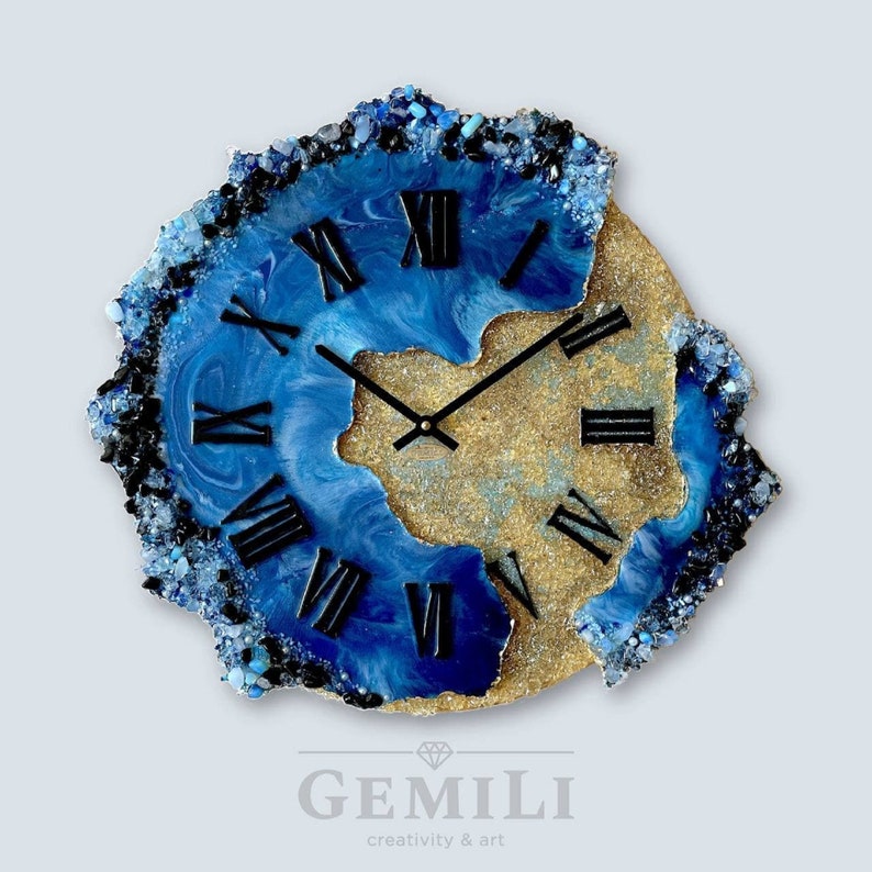 Large Wall Clock With a Unique Shape. Designer Clock for the | Etsy