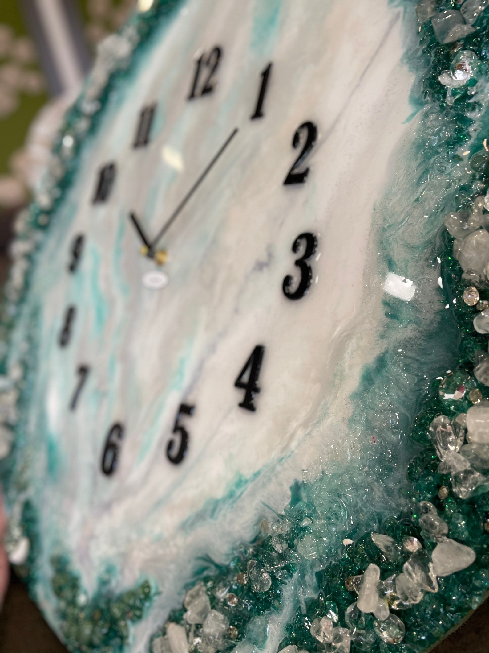 20 Agate Clock Epoxy Clock Wall Decoration Art | Etsy