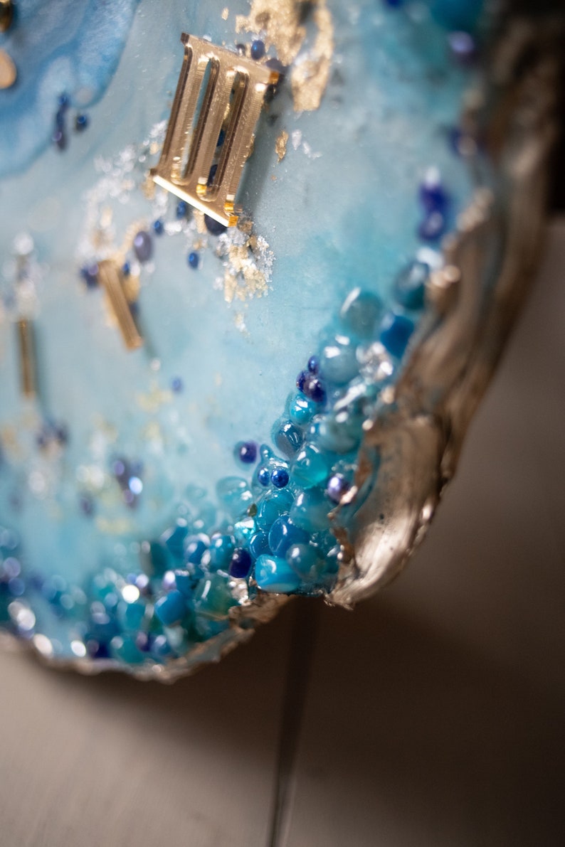 21large Handmade Epoxy Wall Clock. Home | Etsy