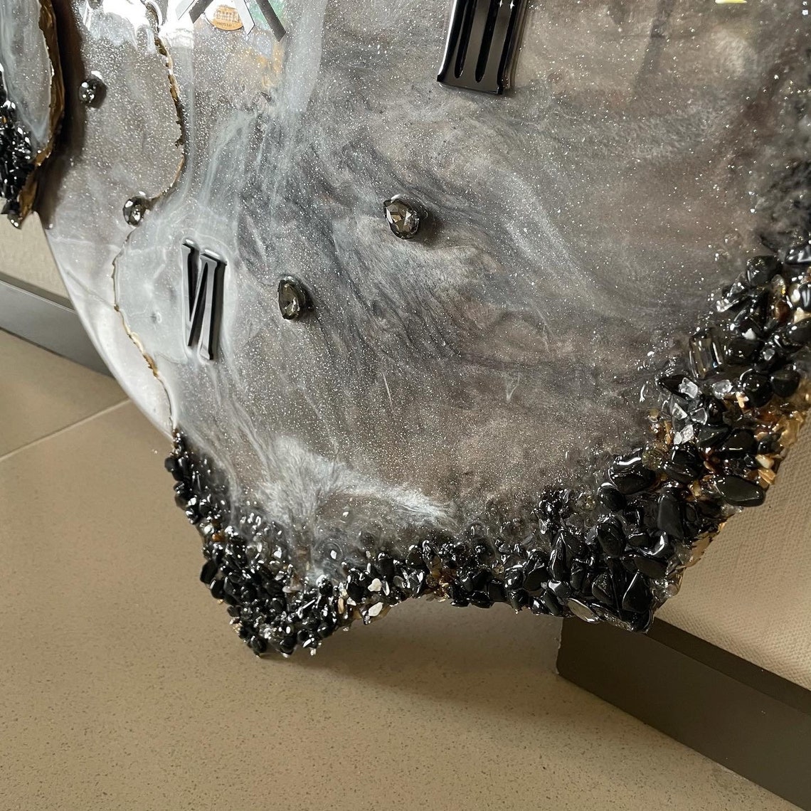 Large Wall Clock in an Unusual Shape. Clock for Home: Kitchen | Etsy