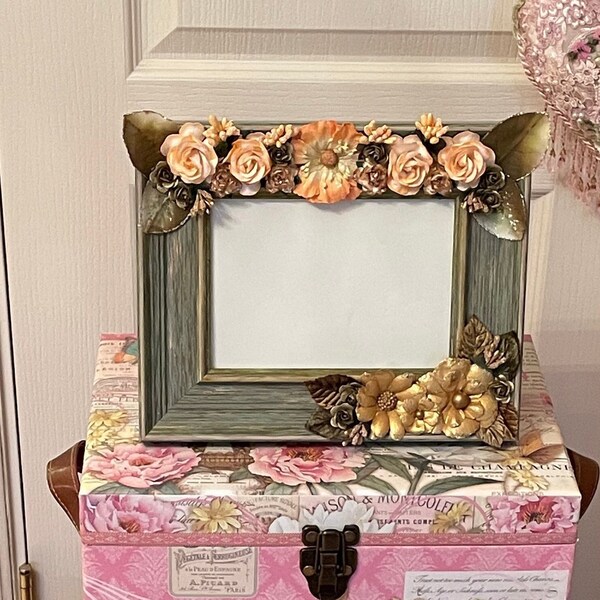 Floral Picture Frame - Etsy