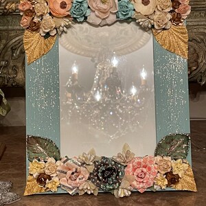 Floral Picture Frame 5 X 7 Hand Embellished: “A Pocketful of Sunshine ...