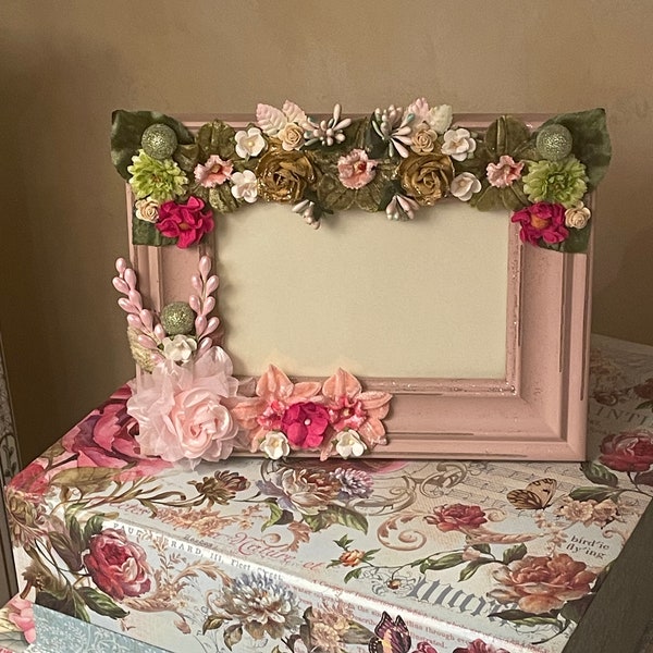 Floral Picture Frame - Etsy