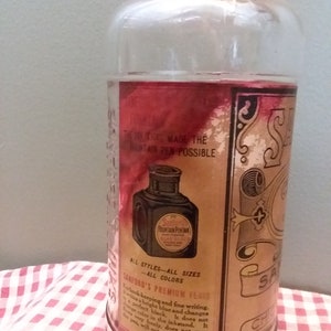 Antique Sanfords Paper Labeled Master Ink Bottle - Etsy