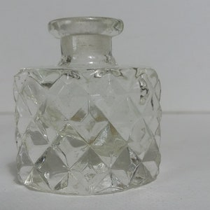 Antique Set of 3 Miniature Diamond Pattern Glass - Etsy