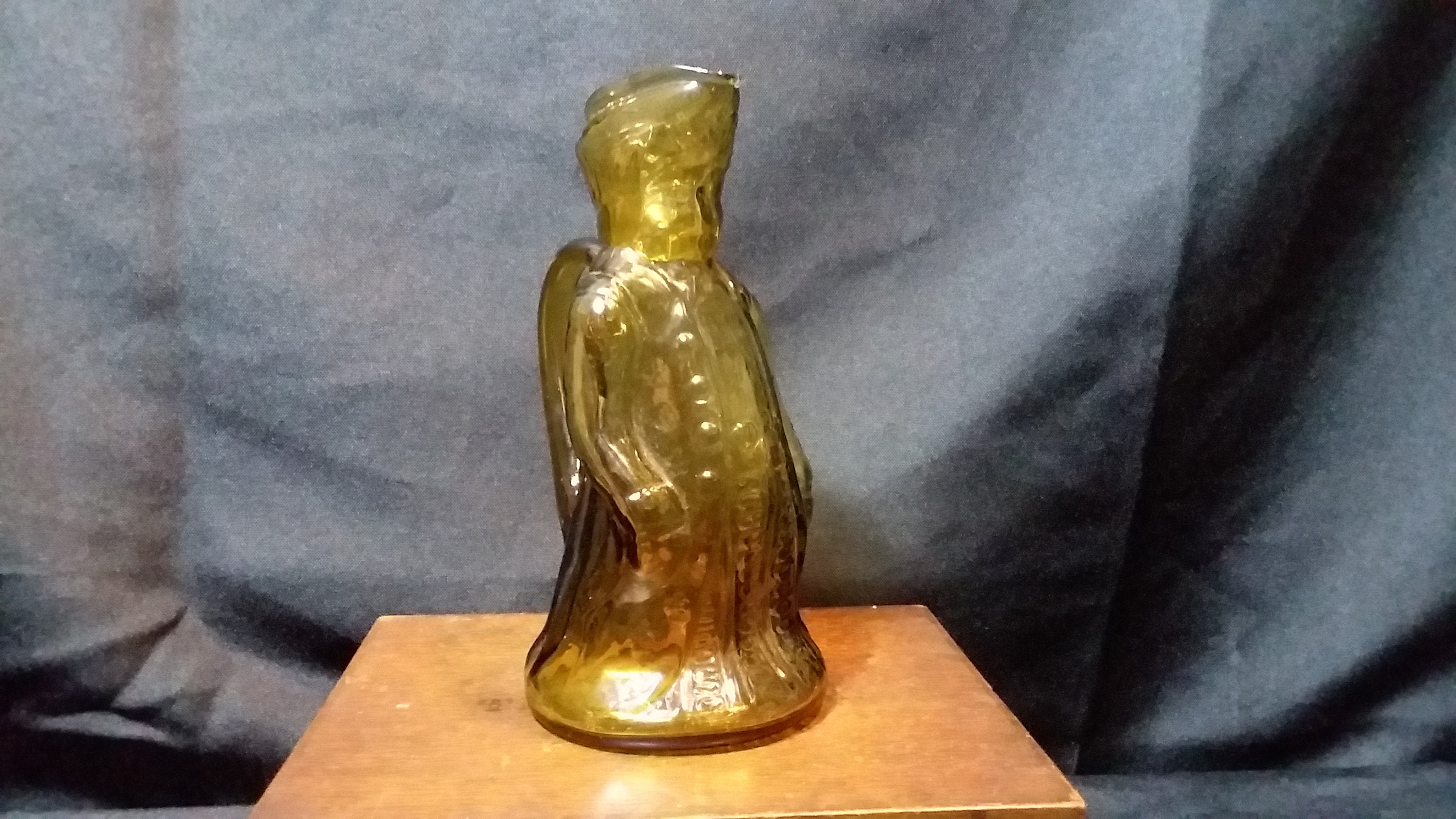Vintage Amber Figural Glass Pitcher/Syrup Pitcher Colonial Man | Etsy