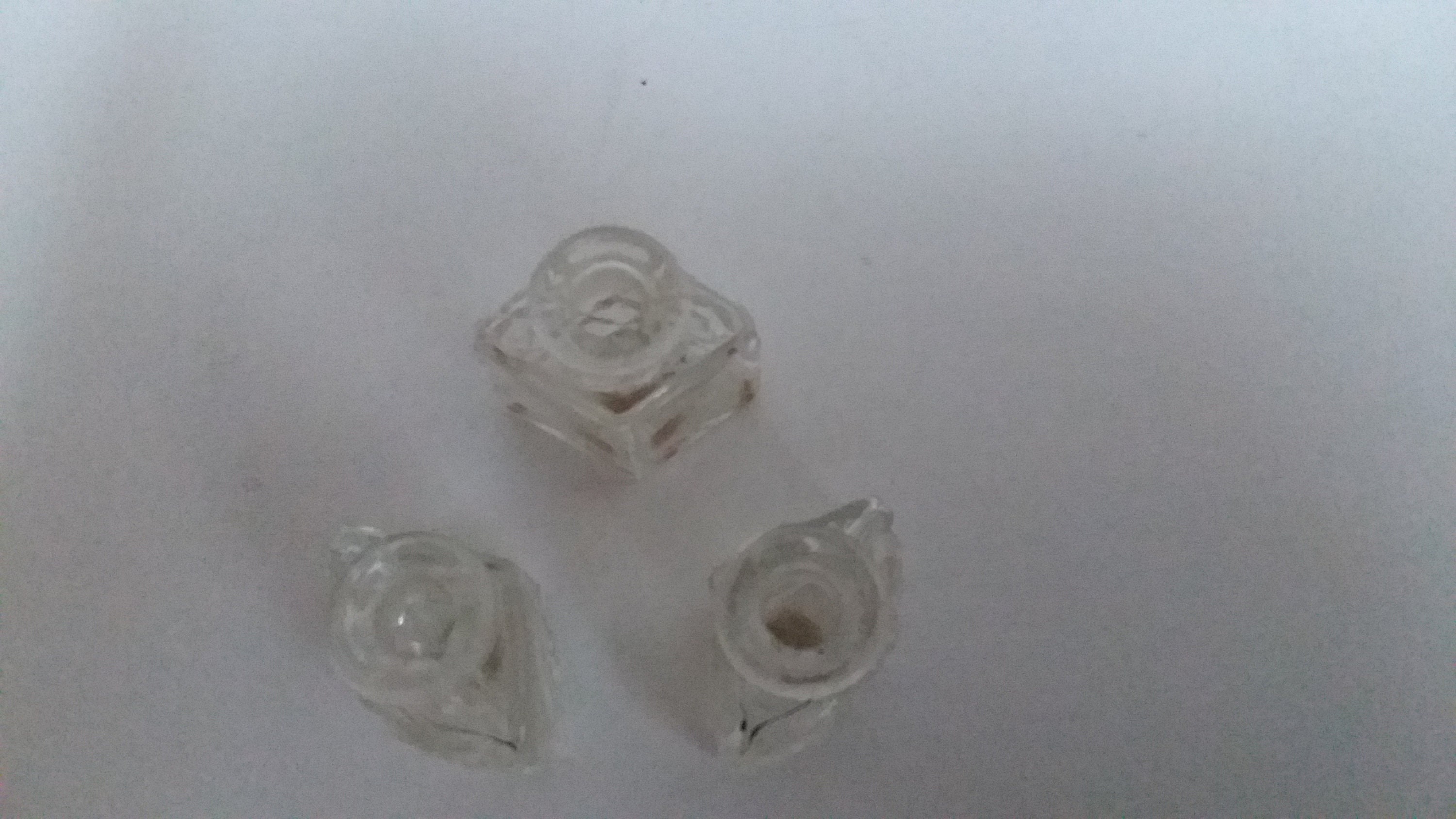 Antique Set of 3 Miniature Diamond Pattern Glass | Etsy