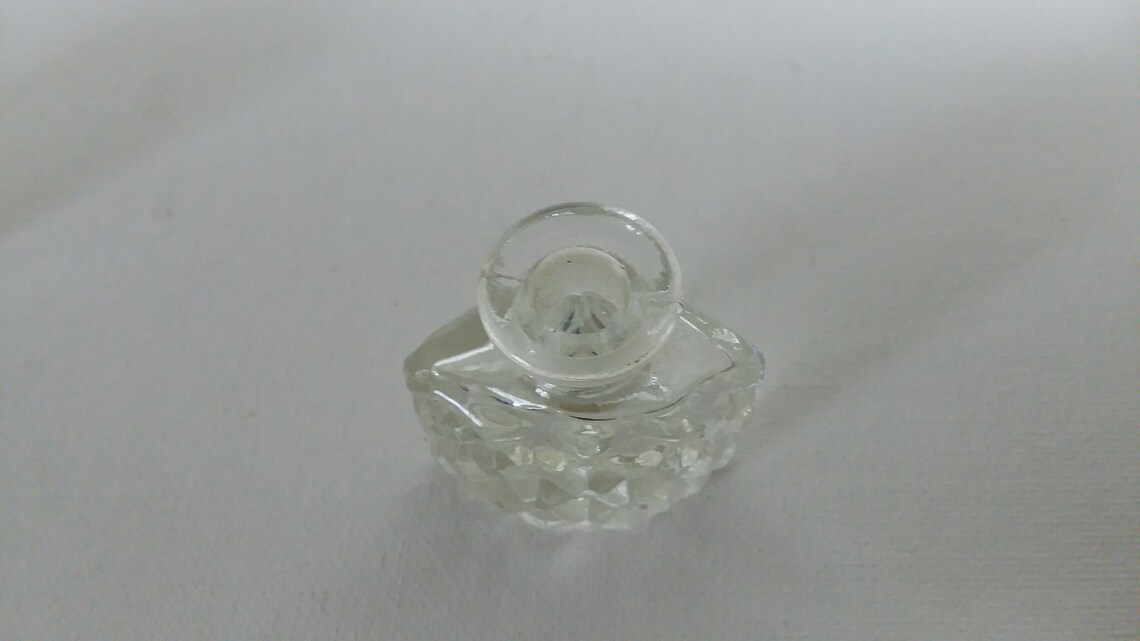 Antique Set of 3 Miniature Diamond Pattern Glass - Etsy