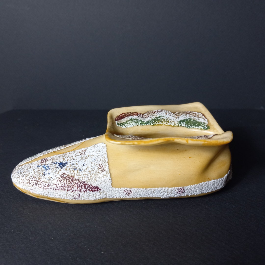 Vintage Native American Pottery Moccasin - Etsy