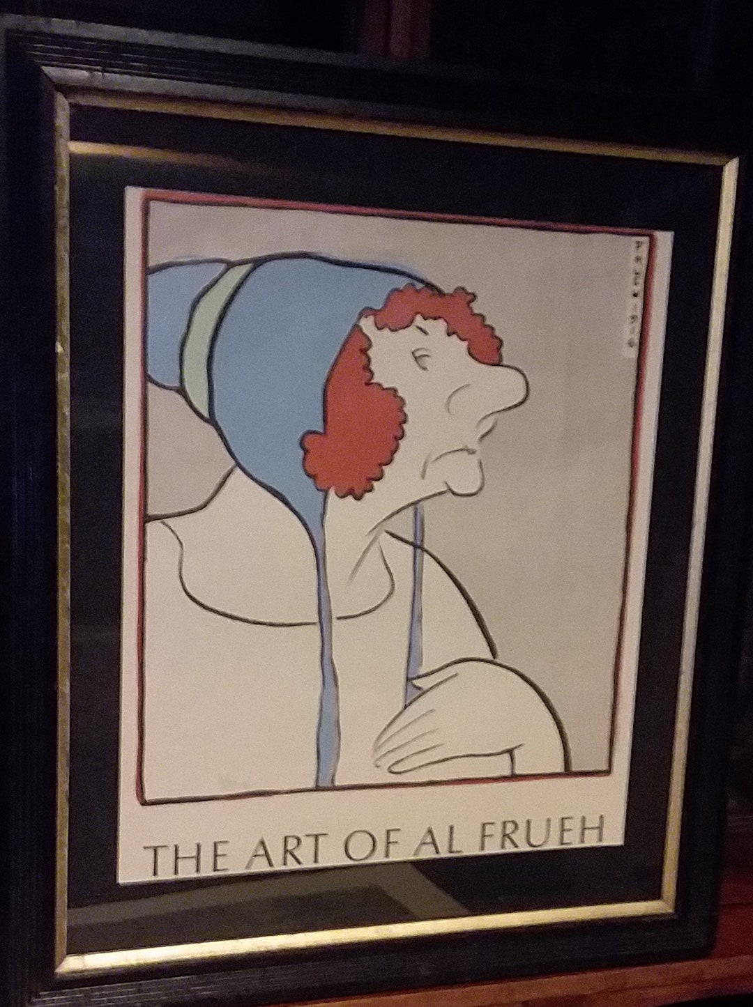 Vintage Al Frueh Art Exhibit Advertising Poster, Yvette Guilbert - Etsy