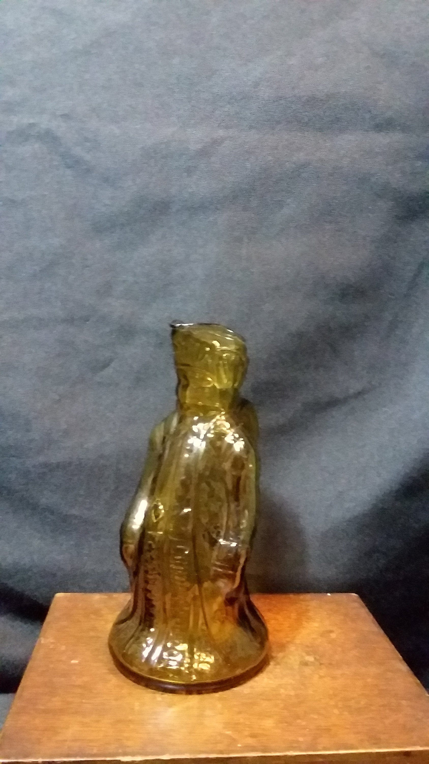 Vintage Amber Figural Glass Pitcher/syrup Pitcher Colonial Man | Etsy