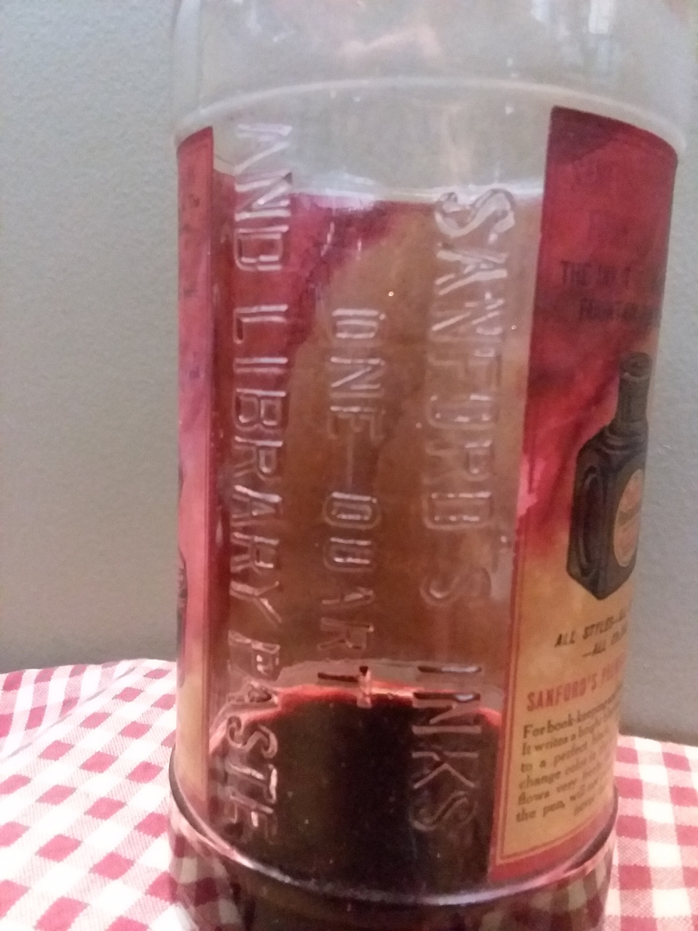 Antique Sanfords Paper Labeled Master Ink Bottle - Etsy