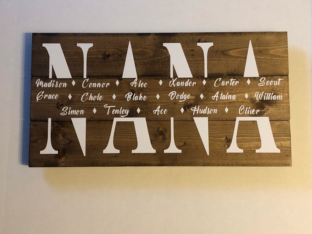 Personalized Grandma Gift Grandma Sign Gift for Grandma Rustic - Etsy