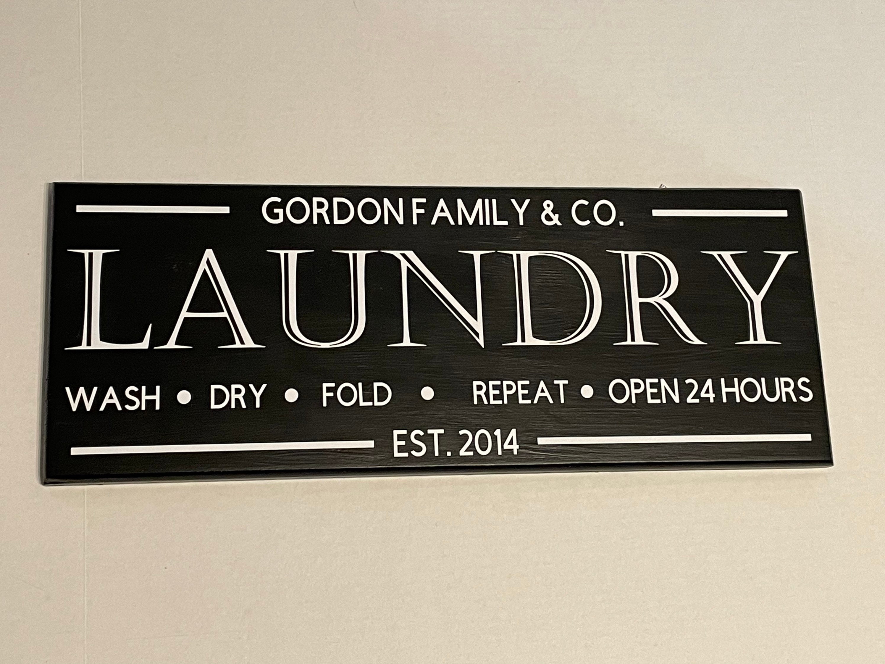 Laundry Room Sign Laundry Room Decor Personalized Laundry - Etsy