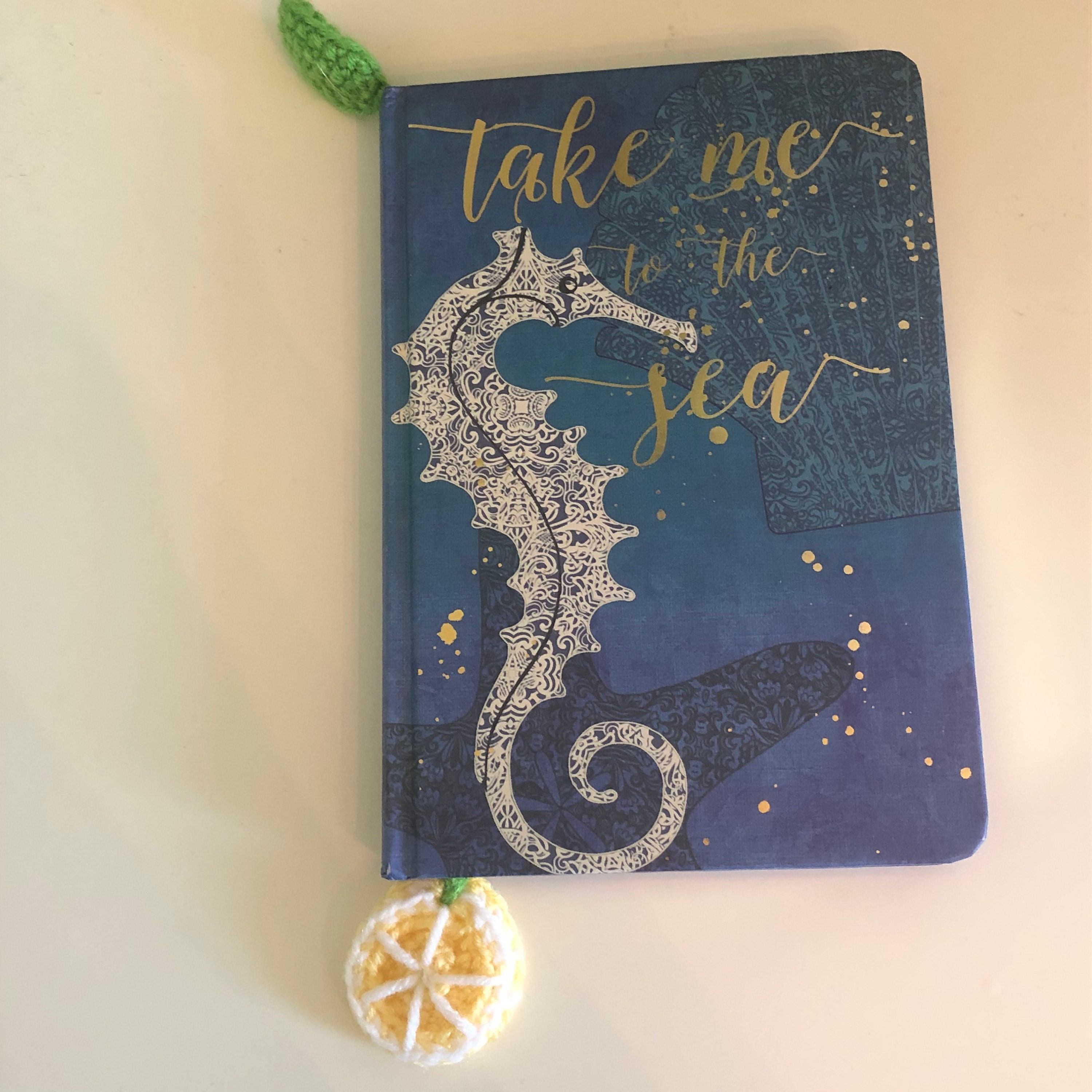 Crochet Lemon Slice Bookmark Product Only - Etsy