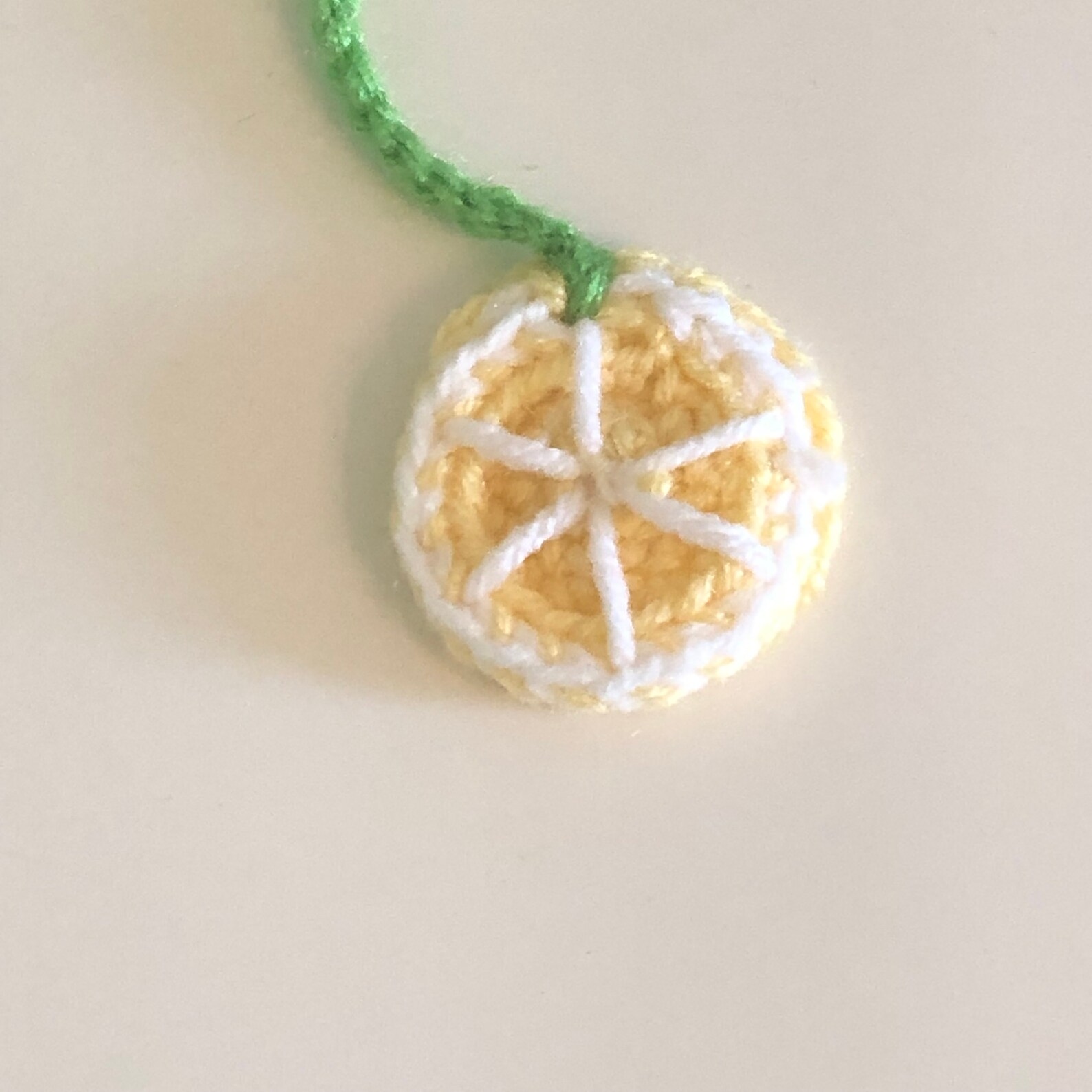 Crochet Lemon Slice Bookmark Product Only - Etsy