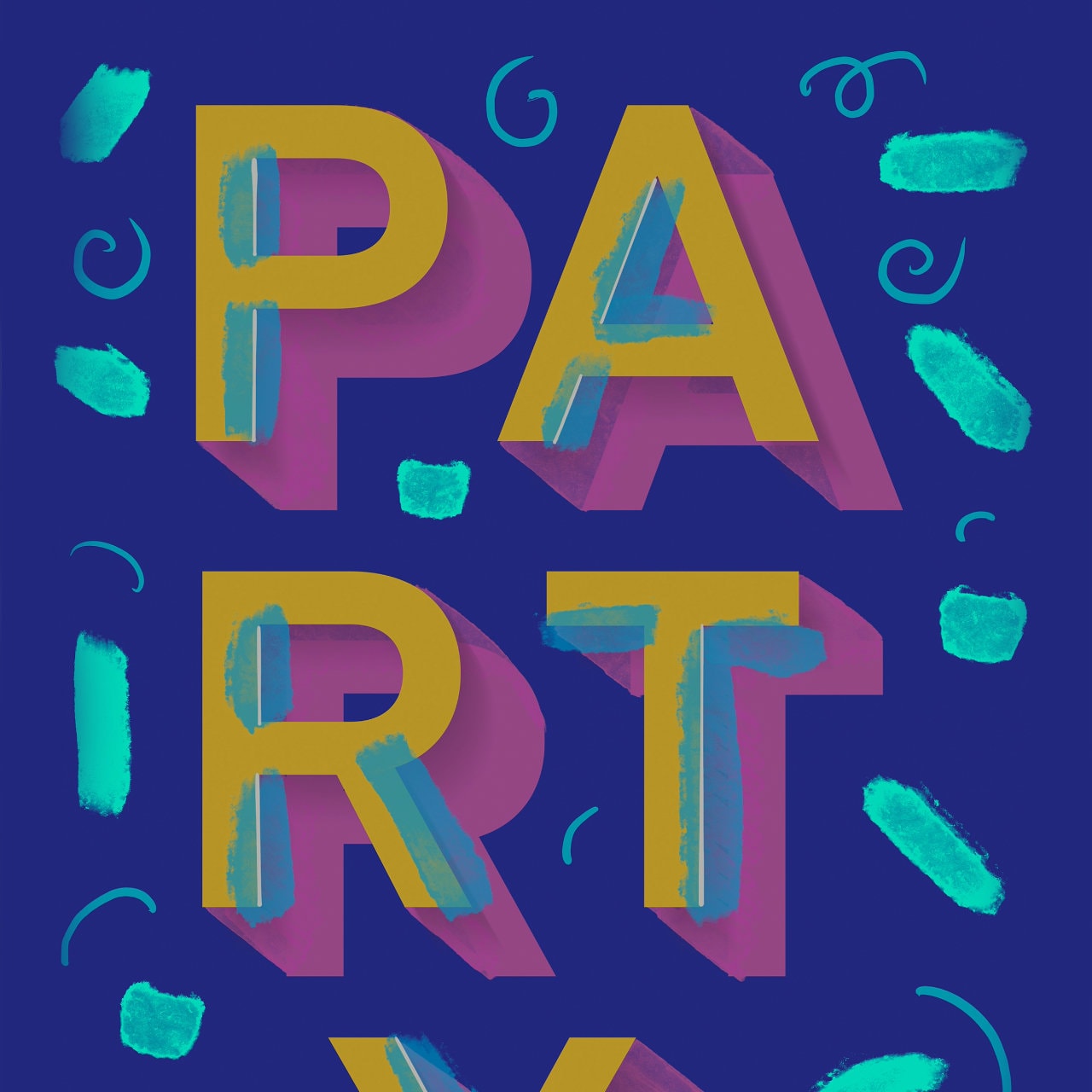 Party Wall Art Instant Download - Etsy