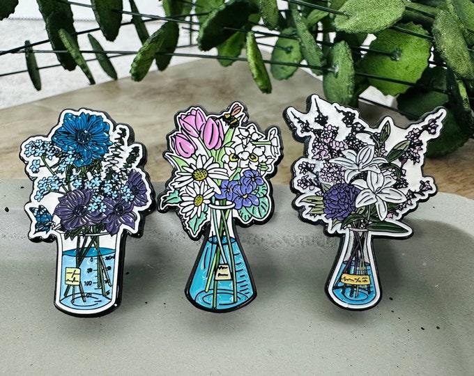 Science Lab Enamel Pin Set - Etsy