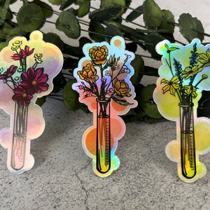 Chemistry Sticker Set, Science Stickers, Test Tube Sticker, Botany ...