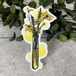 Chemistry Sticker Set, Science Stickers, Test Tube Sticker, Botany ...