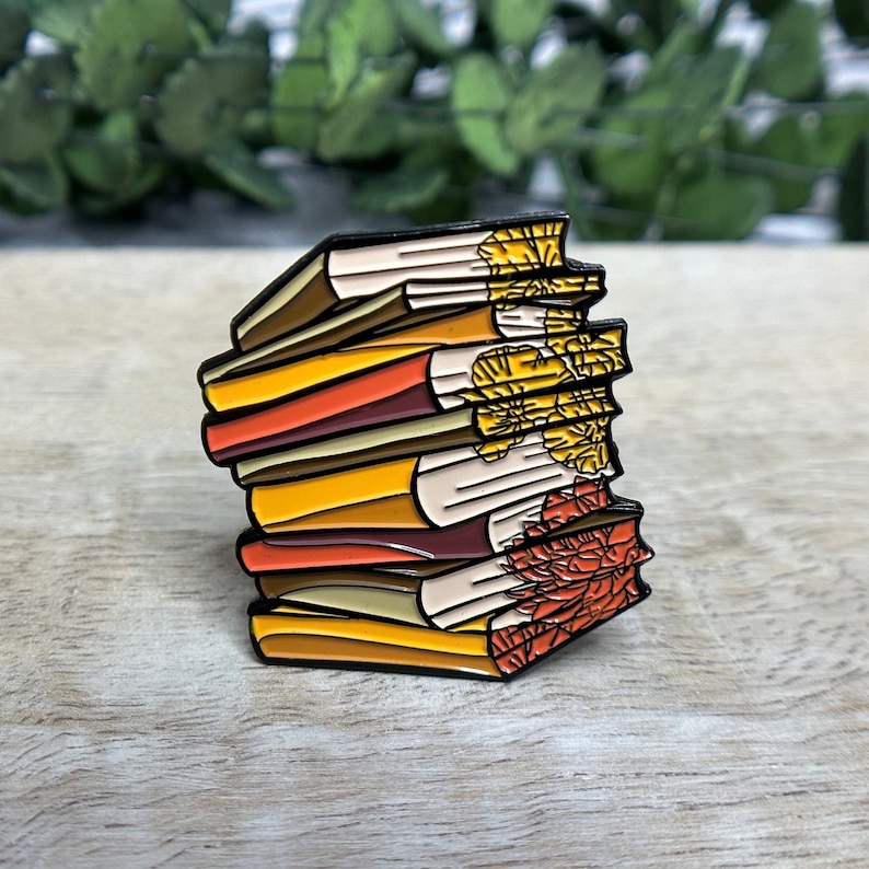 Book Enamel Pin Set, Book Lovers Gift, Reading Enamel Pin, Readers Gift ...