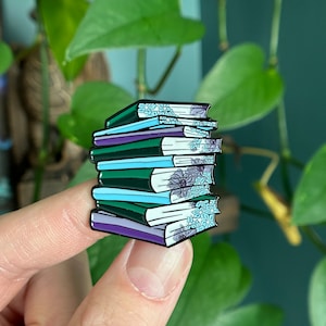 Book Enamel Pin Set, Book Lovers Gift, Reading Enamel Pin, Readers Gift ...