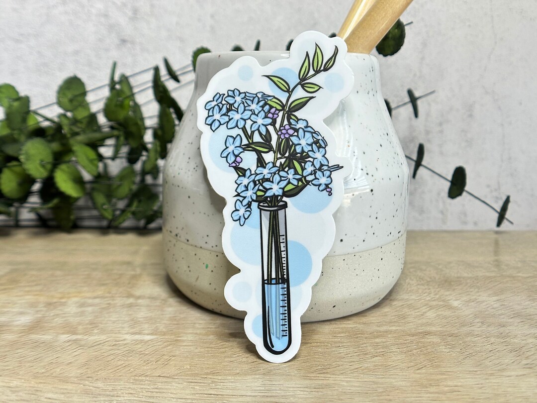 Forget Me Not Sticker, Science Sticker, Chemistry Sticker, Botany Decal ...