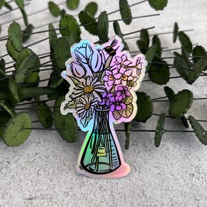 Science Sticker Set, Erlenmeyer Flask Sticker, Test Tube Decal, Women ...