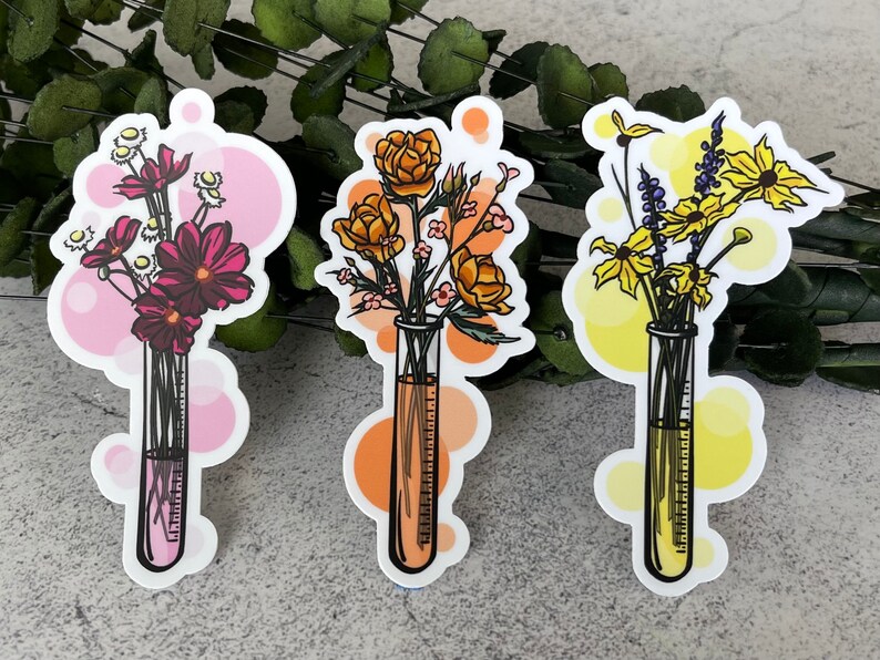 Chemistry Sticker Set Science Stickers Test Tube Sticker - Etsy