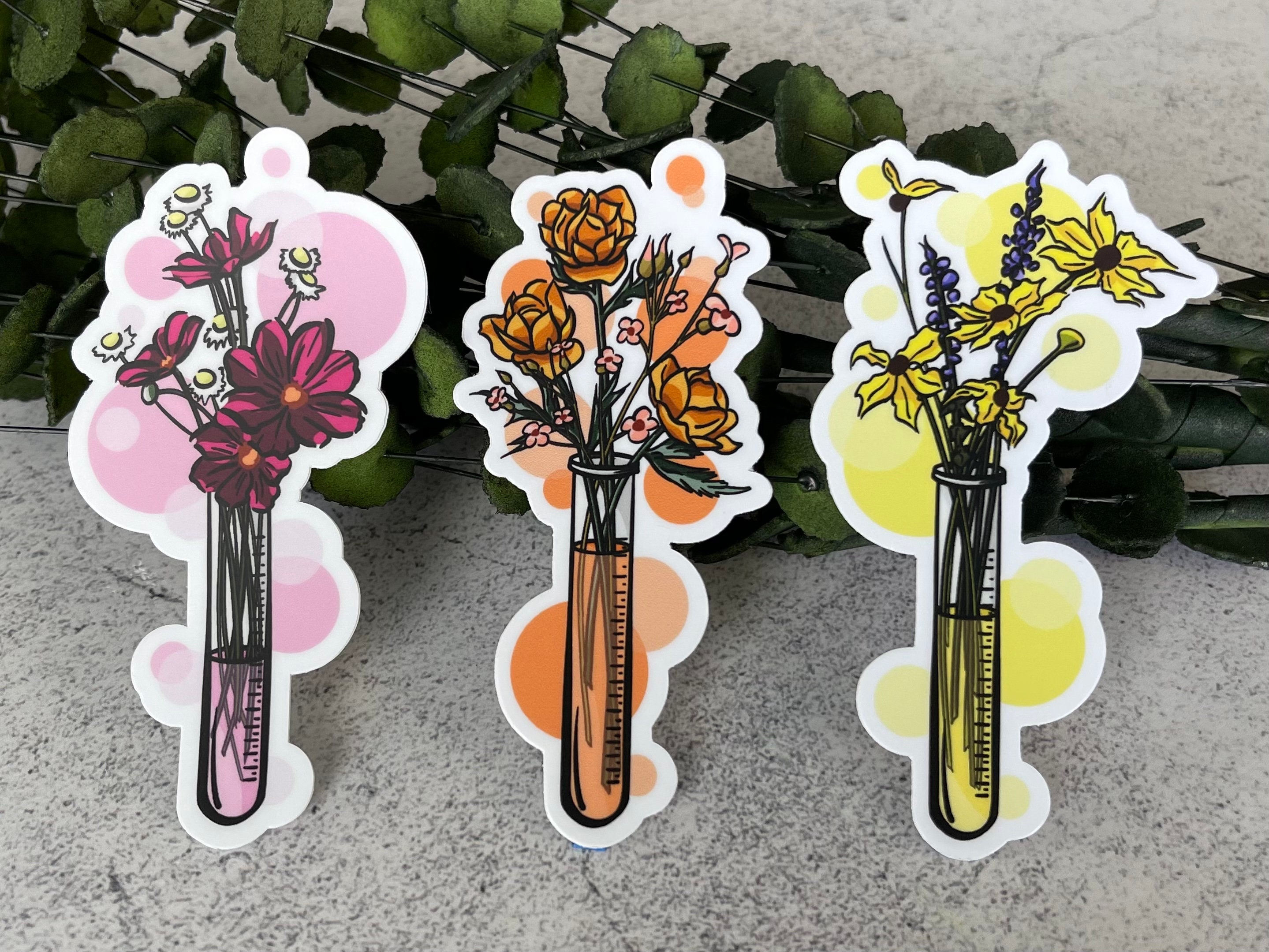 Chemistry Sticker Set Science Stickers Test Tube Sticker | Etsy