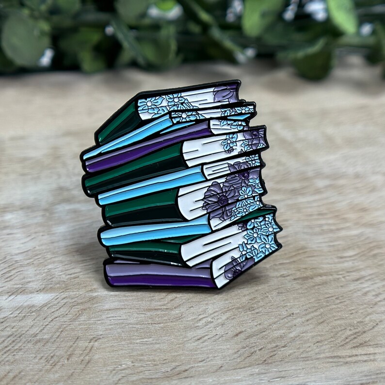 Book Enamel Pin Set, Book Lovers Gift, Reading Enamel Pin, Readers Gift ...