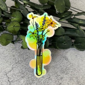 Chemistry Sticker Set, Science Stickers, Test Tube Sticker, Botany ...