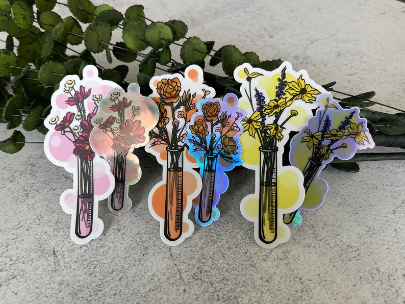 Chemistry Sticker Set Science Stickers Test Tube Sticker - Etsy