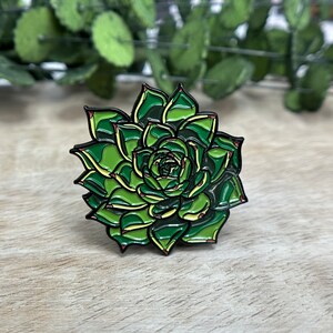 Succulent Enamel Pin Set, Plant Enamel Pins, Succulent Lapel Pins, Cute ...