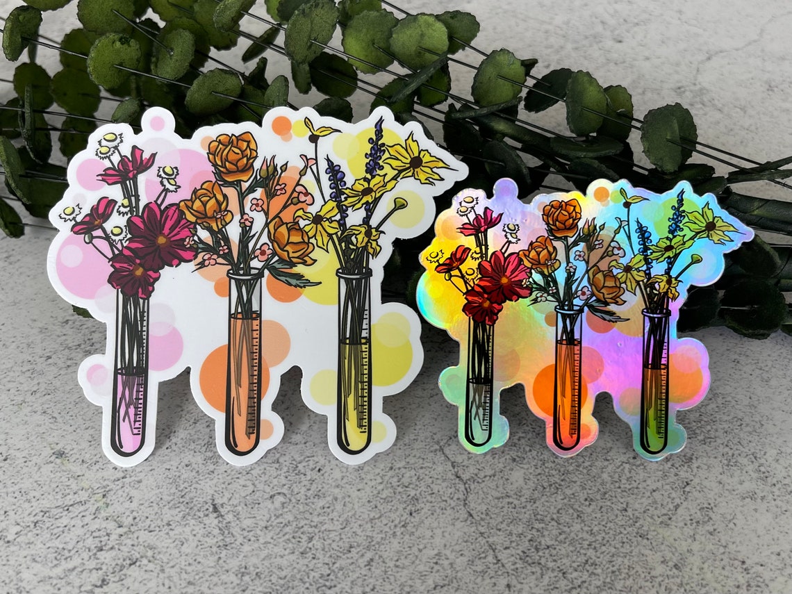 Test Tube Sticker Science Sticker Chemistry Sticker | Etsy