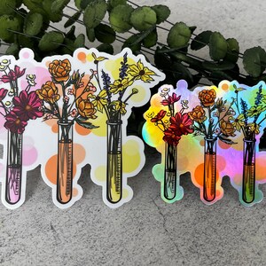 Test Tube Sticker, Science Sticker, Chemistry Sticker, Holographic ...