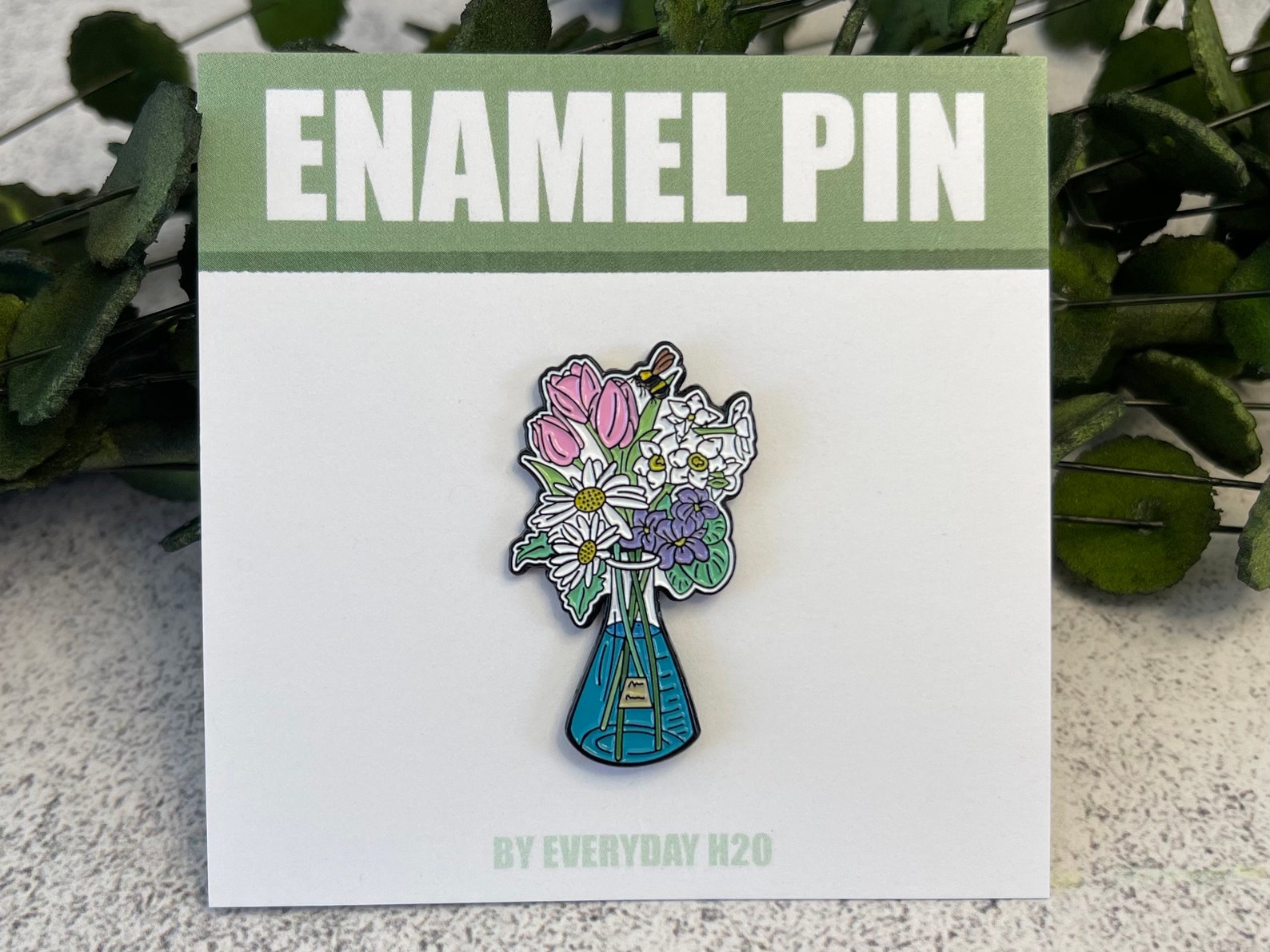 Science Enamel Pin Chemistry Pin Floral Enamel Pin STEM - Etsy